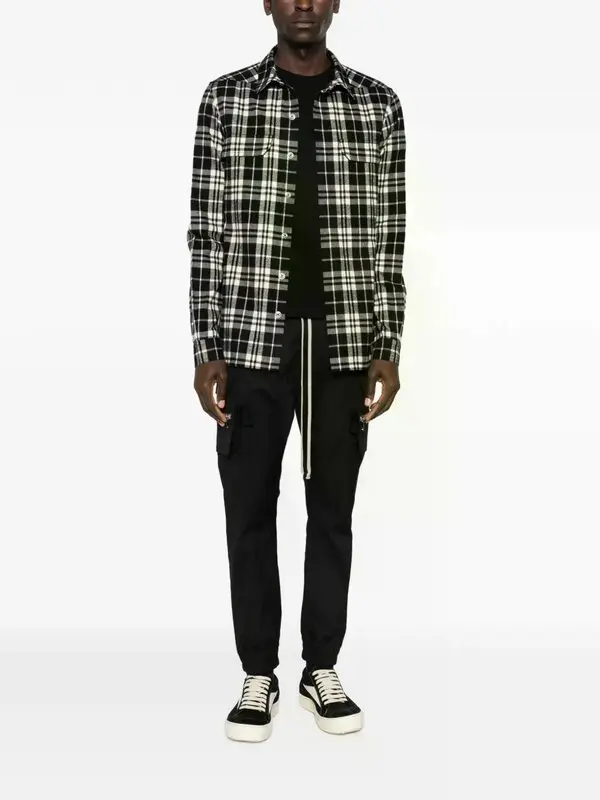 Rick Owens Plaid Flannel Shirt