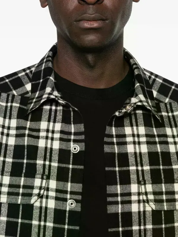 Rick Owens Plaid Flannel Shirt