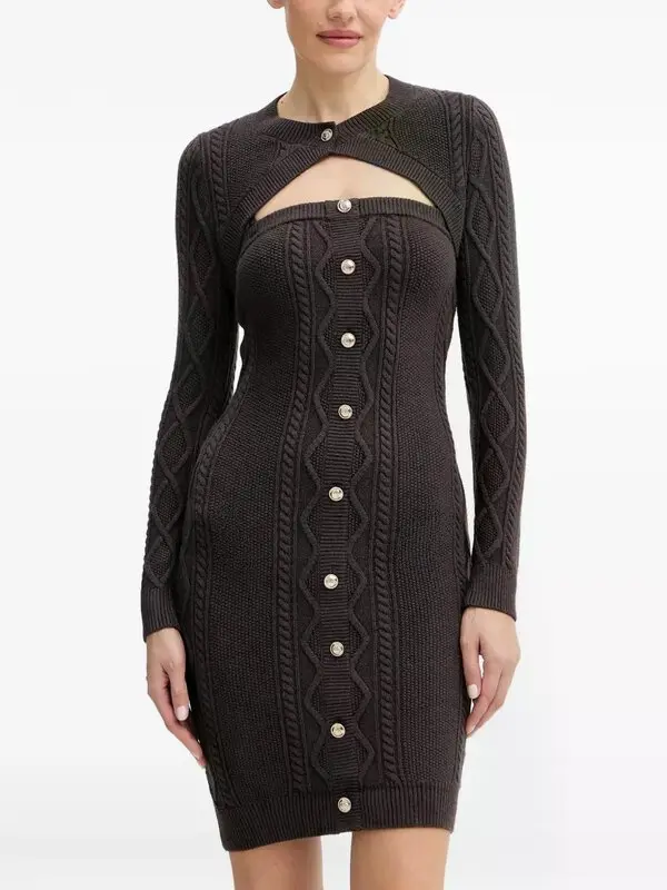 Guess Buttoned Cable-knit Dress Set
