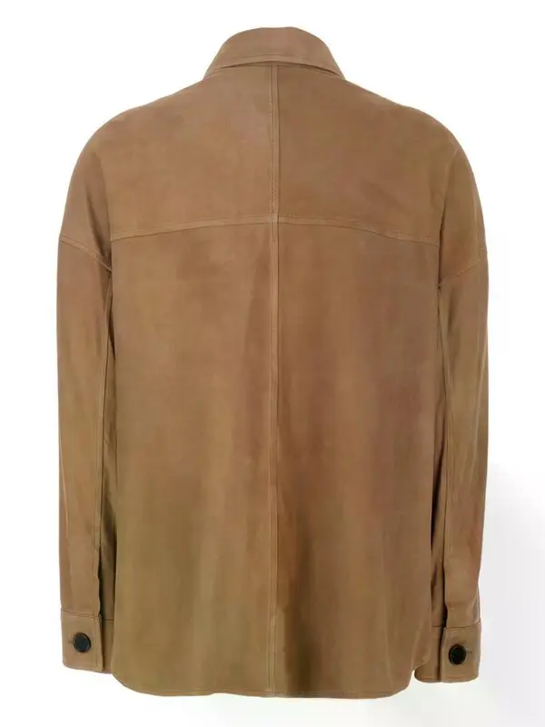 ARMA Button Patch Pocket Jacket - Brown