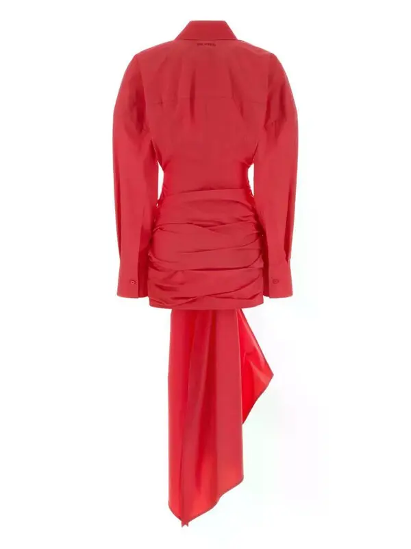 Attico Long-sleeved Poplin Shirt Dress
