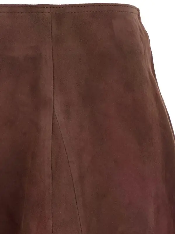 ARMA Panelled A-line Midi Skirt - Brown