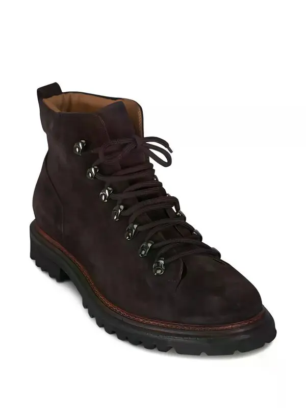 Aquatalia Denali Lace-up Suede Boots - Brown
