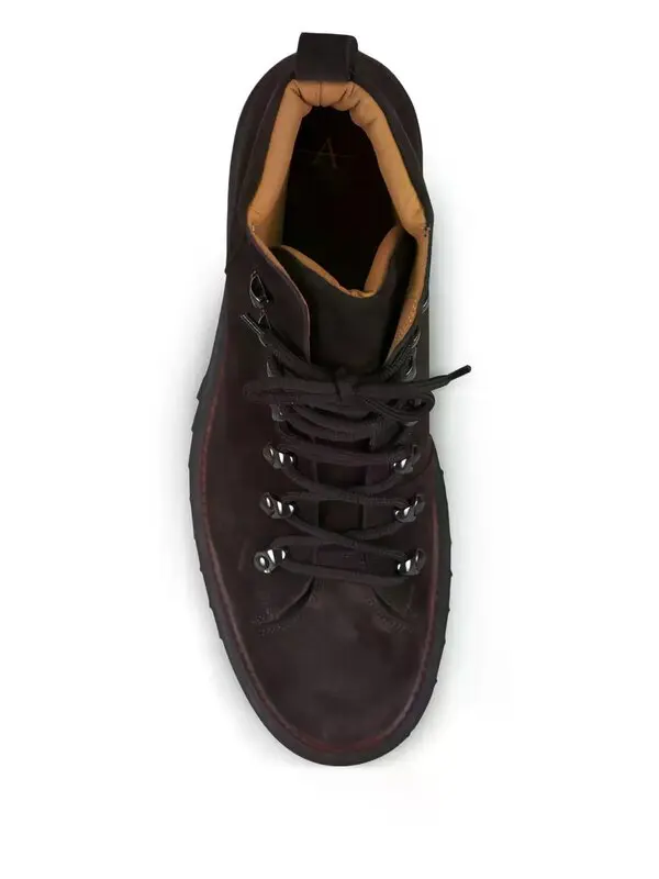 Aquatalia Denali Lace-up Suede Boots - Brown