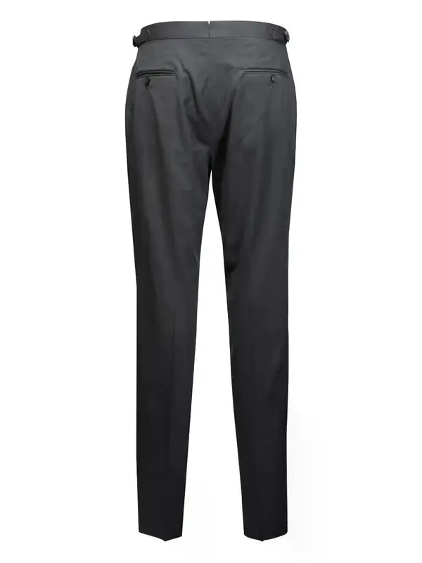 Isaia Buttoned Wool Trousers