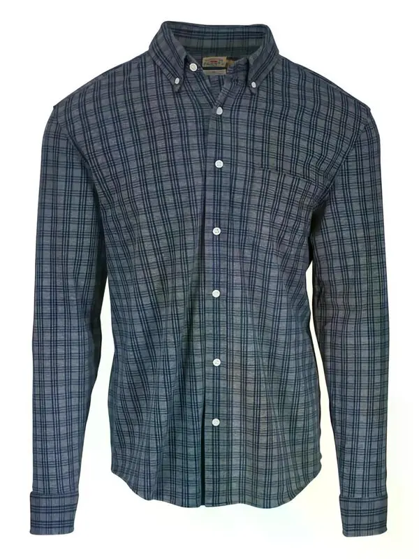 Faherty Brand Button-down Checked Shirt - Blue