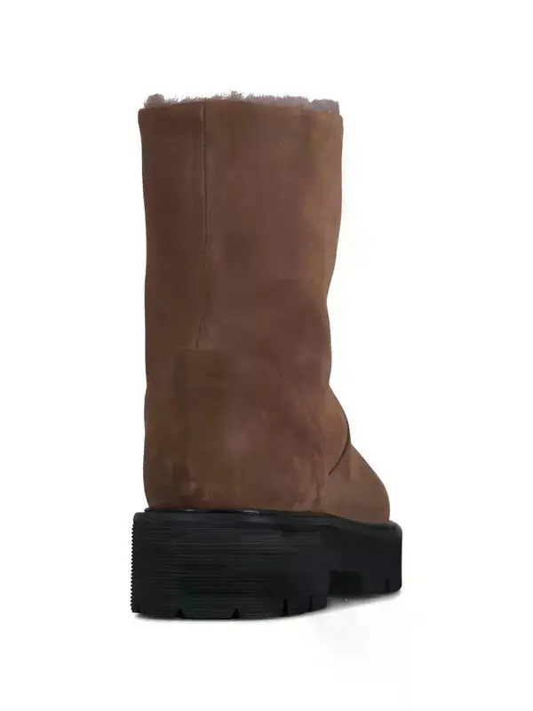 Aquatalia Suede Lug-sole Ankle Boots - Brown