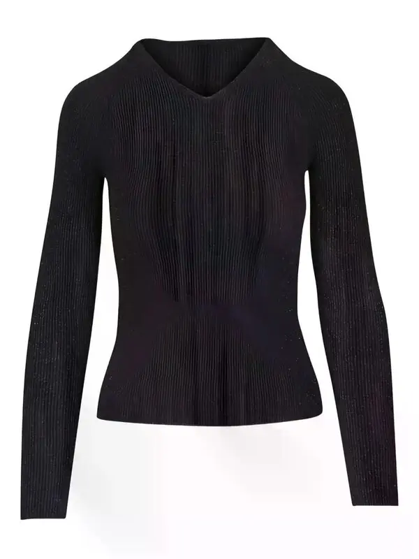 Vince Long-sleeve Ribbed Knit Top