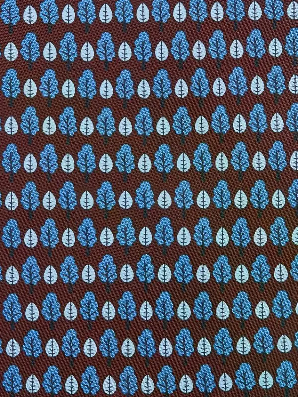 Zegna Tree-print Silk Tie - Red