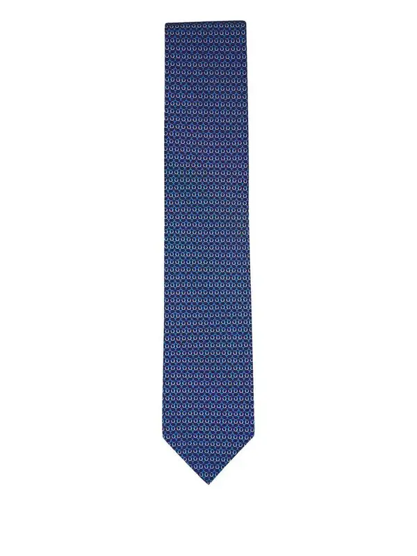 Eton Patterned Neck Tie - Blue