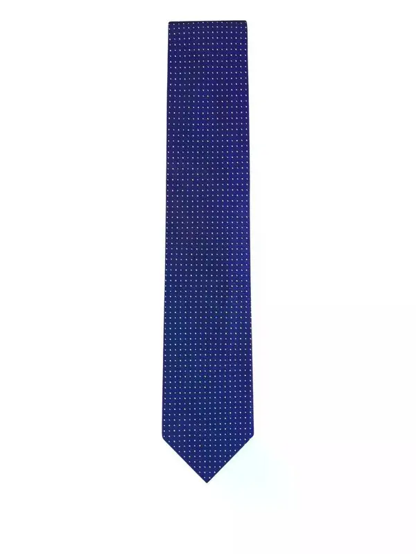 Eton Dotted Neck Tie - Blue