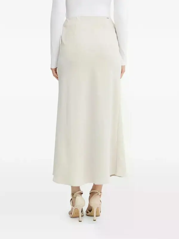 Armani Exchange Midi A-line Skirt With Button Detail