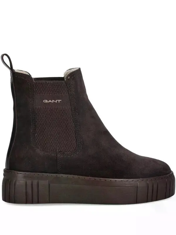 Gant Snowmont Platform Panelled Chelsea Boots - Brown