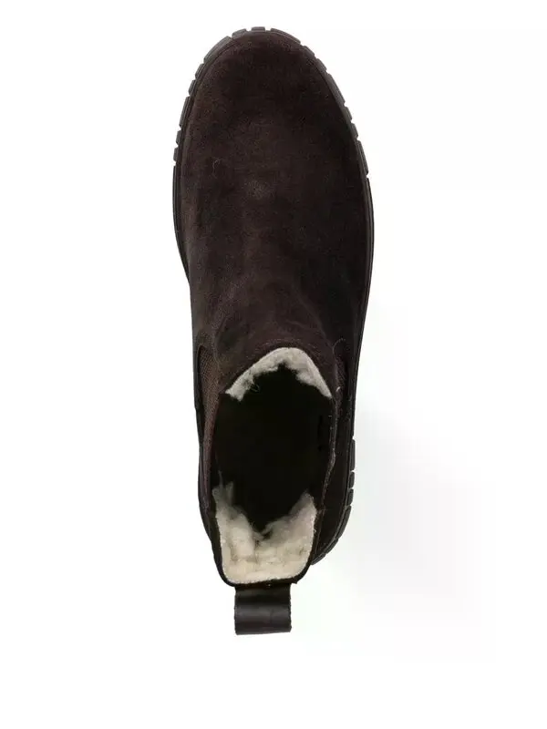 Gant Snowmont Platform Panelled Chelsea Boots - Brown