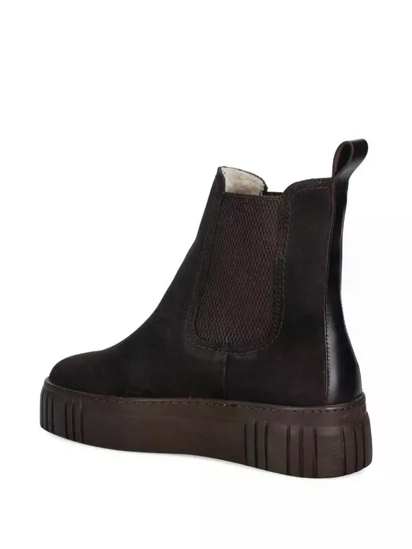 Gant Snowmont Platform Panelled Chelsea Boots - Brown