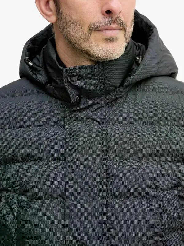 Geox Leitan Hooded Padded Jacket - Grey