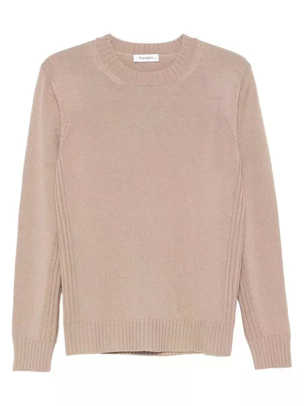 KANGRA Ribbed-trim Crew-neck Sweater