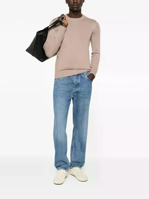 KANGRA Ribbed-trim Crew-neck Sweater