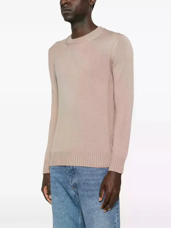 KANGRA Ribbed-trim Crew-neck Sweater