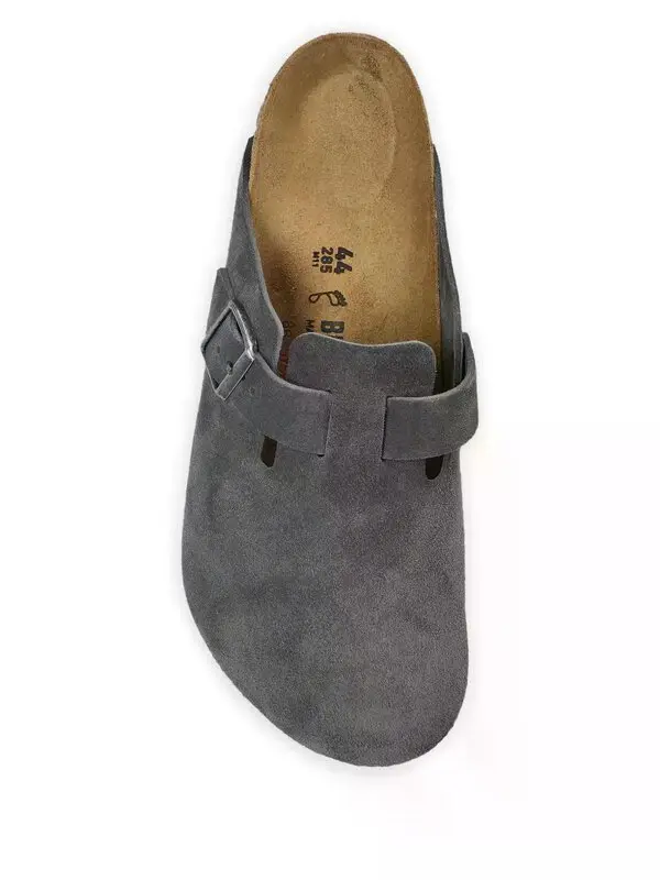 BIRKENSTOCK Boston Suede Clogs - Grey