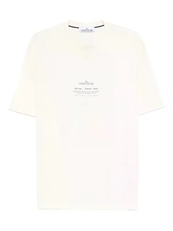 Stone Island Crew-neck Print T-shirt - Neutrals