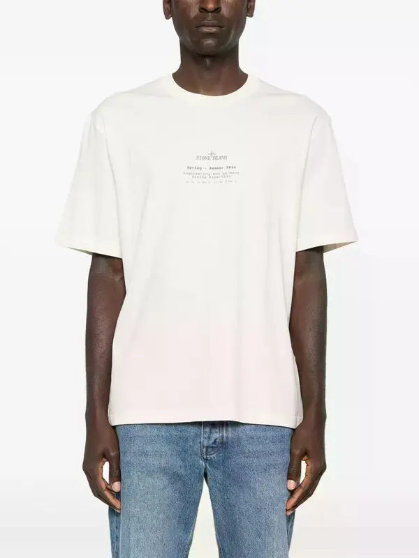 Stone Island 2100001 Organic Cotton Jersey T-shirt - Neutrals