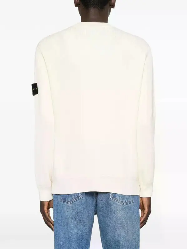 Stone Island Logo-patch Crew-neck Sweater