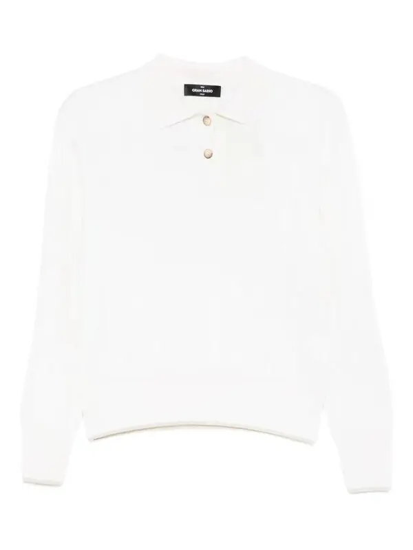 GRAN SASSO Cable-knit Buttoned Sweater - Neutrals