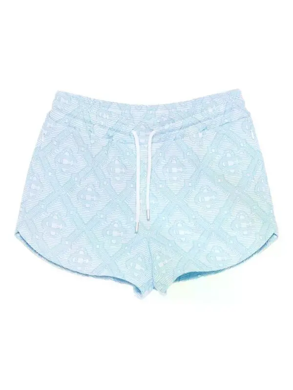 Casablanca Patterned Drawstring Shorts