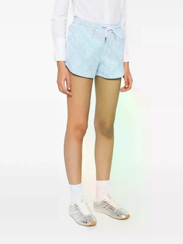 Casablanca Patterned Drawstring Shorts
