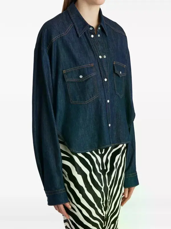 Khaite Grenon Patch-pocket Shirt - Blue