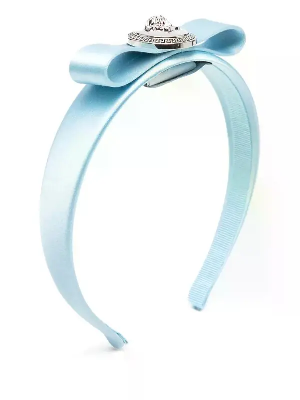 Versace Medusa-head Bow Headband - Blue