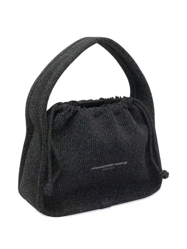 Alexander Wang Reflective Knit Ryan Small Bag - Black