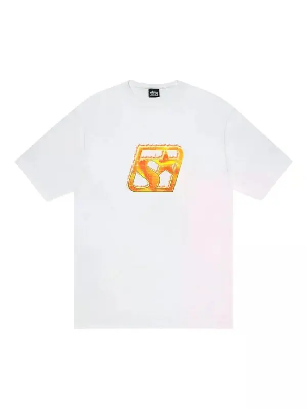 StÜssy Blaze Graphic T-shirt - White