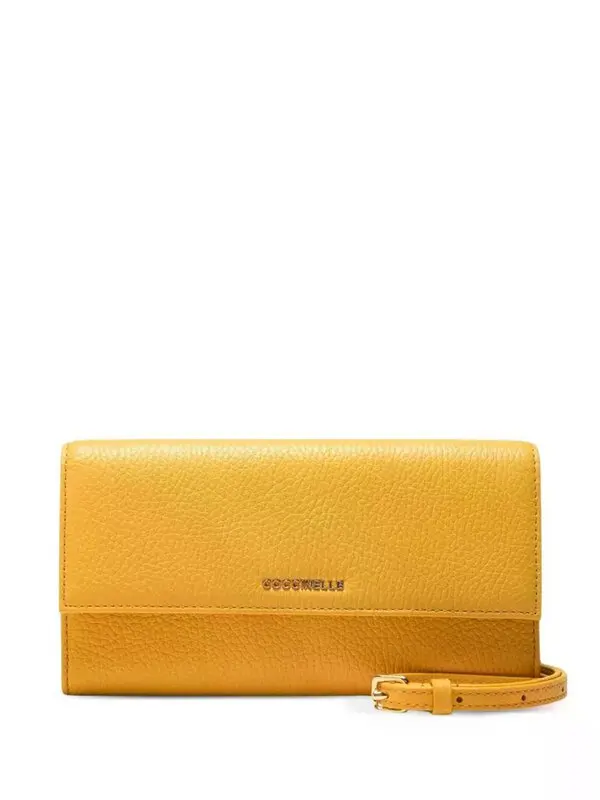 COCCINELLE Metallic Wallet - Yellow