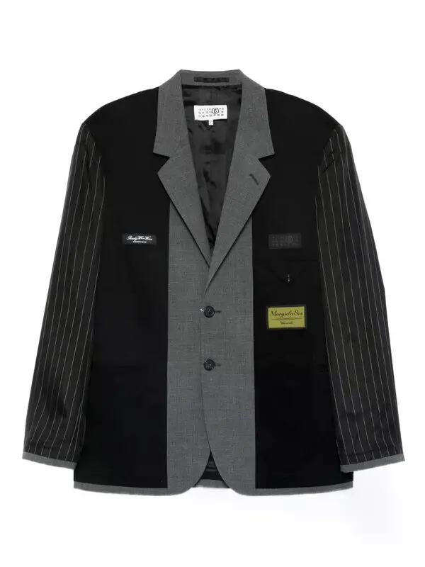MAISON MARGIELA Pinstripe Panelled Blazer