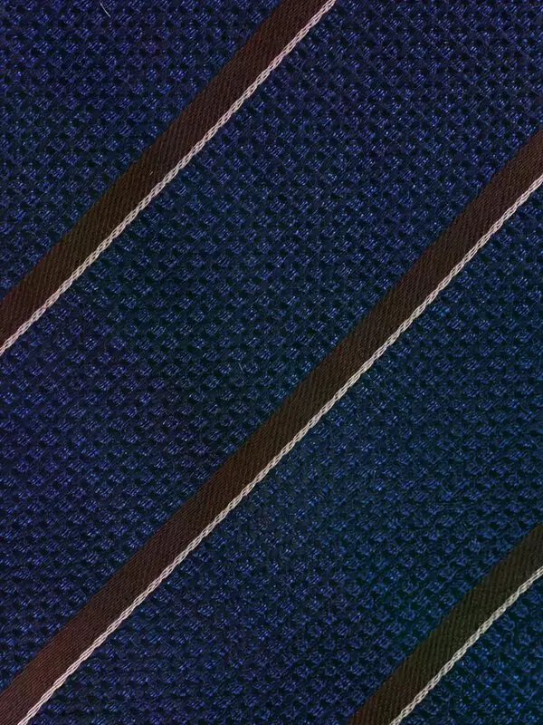 Canali Striped Neck Tie - Blue