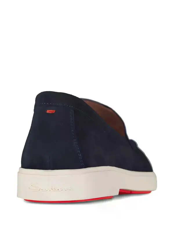 Santoni Yaltamoc Suede Loafers - Blue