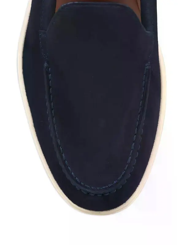 Santoni Yaltamoc Suede Loafers - Blue