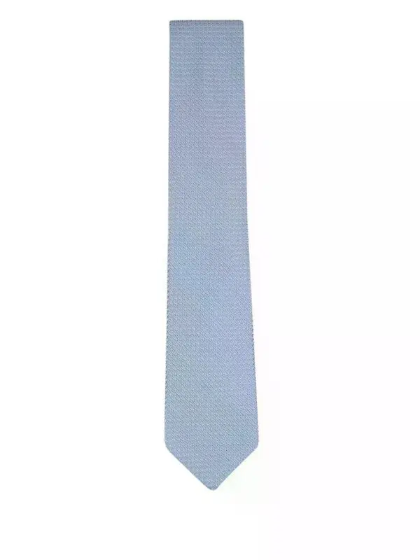 ROBERT JENSEN Geometric Pattern Necktie - Blue