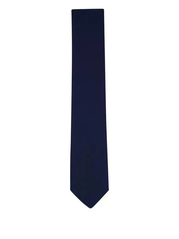 Canali Bouclé Neck Tie - Blue
