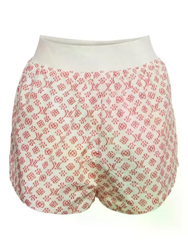 LOUIS VUITTON Monogram-print Drawstring Shorts
