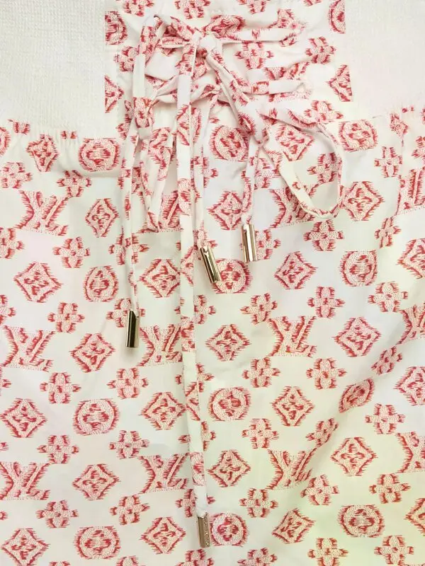 LOUIS VUITTON Monogram-print Drawstring Shorts