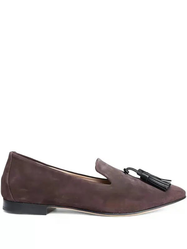 Le Monde Beryl Tassel-design Suede Loafers