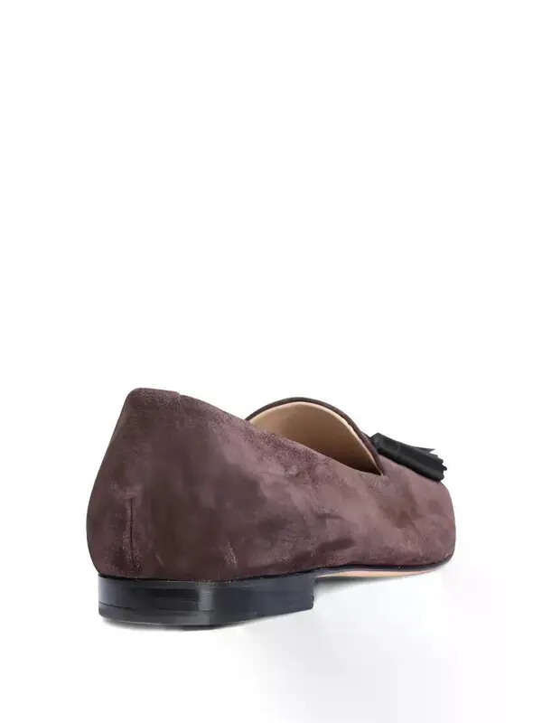 Le Monde Beryl Tassel-design Suede Loafers