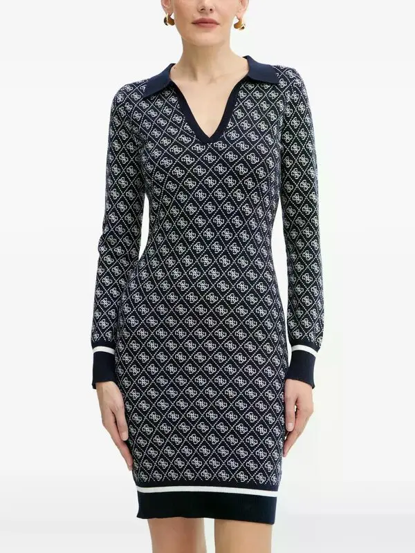 Guess Logo-patterned Mini Dress