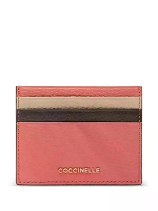 COCCINELLE Metallic Card Holder - Pink