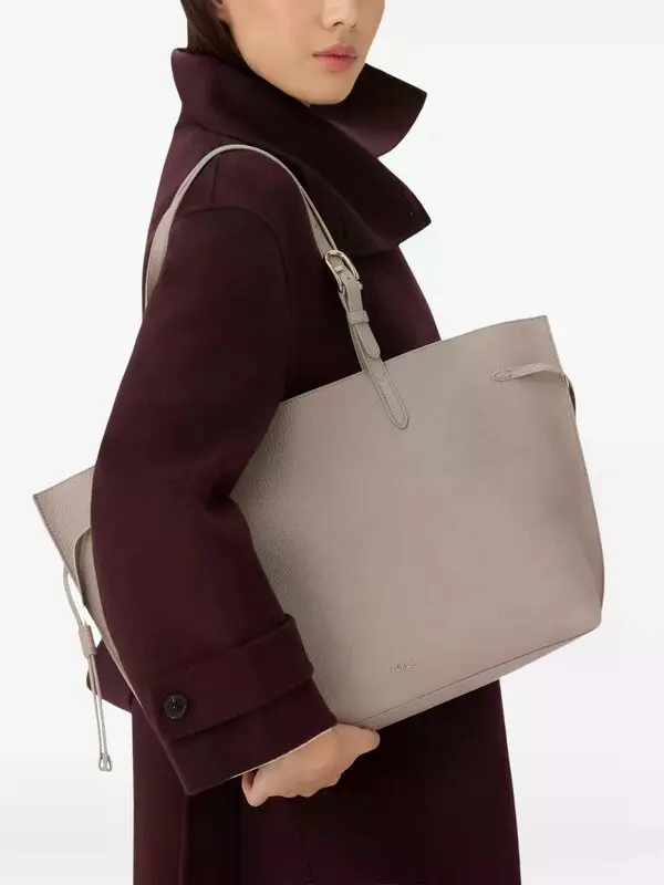 Furla Large Ava Leather Tote Bag - Neutrals