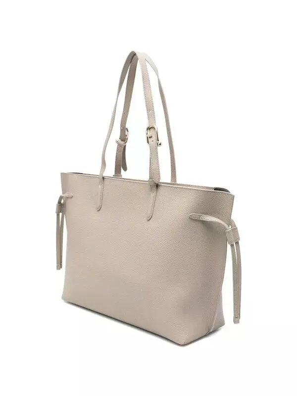 Furla Large Ava Leather Tote Bag - Neutrals