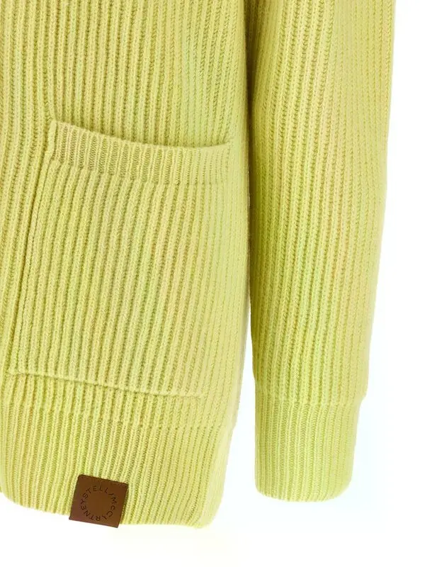 Stella McCartney V-neck Pocket Cardigan - Yellow